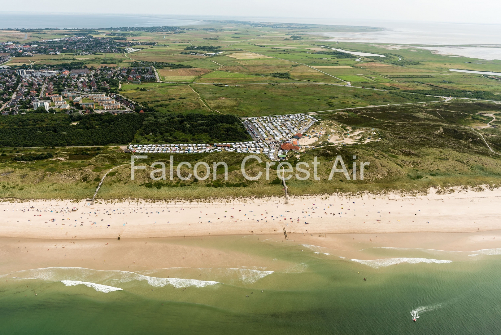 Luftbildgalerie - Dünen Camping Sylt - Falconcrest.com - Luftbilder und ...